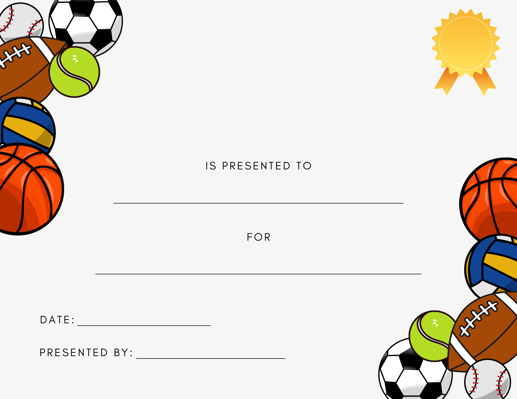 Sports Award Certificates Free Customizable Designs SignUp